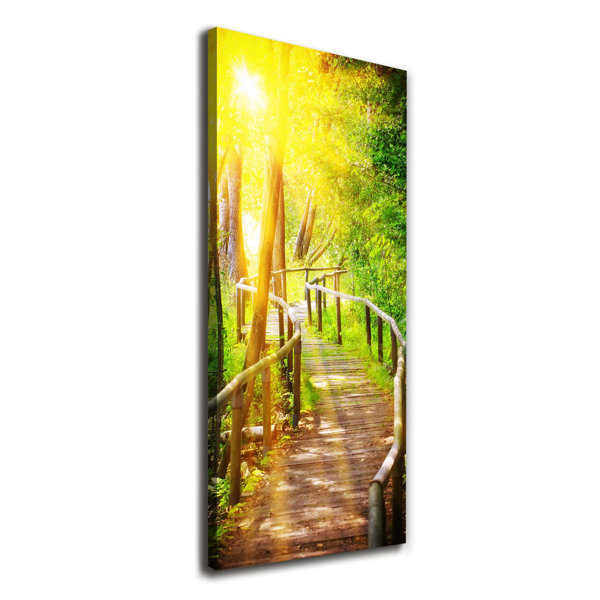 Union Rustic Pfad im Wald - Kunstdrucke auf Leinwand | Wayfair.de